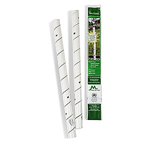 MASTER MARK TreeMaster Spiral Tree Protector, Plastic Tree Guard, Tree wrap, Tree bark Protection, Tree Tubes, 24" (2 Pack)