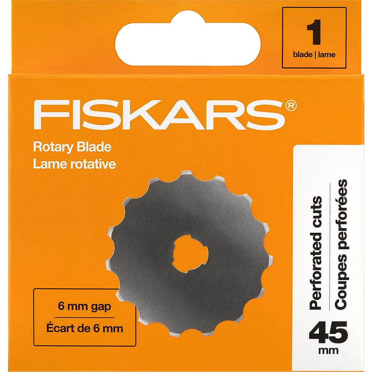 Fiskars Crafts 45mm Skip Rotary Blade, Premium-Silver