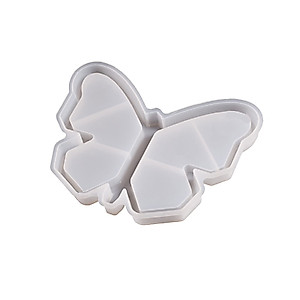 Large Butterfly Tray Resin Mold,Silicone Butterflies Epoxy Resin Casting Mold DIY Coaster Dish Resin Mold Mat for Jewelry Making