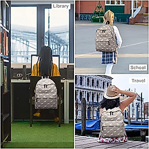 MISS LULU Backpack Horse Print Canvas Backpack Casual Daypack for Girls Boys Teenager