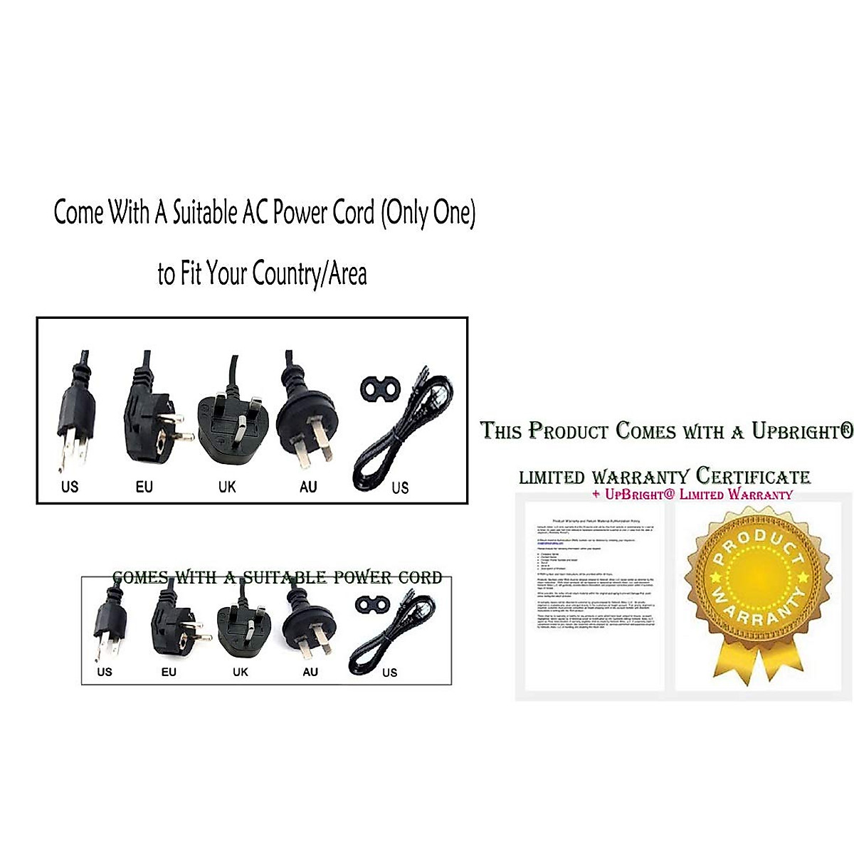 UpBright 19V AC/DC Adapter Compatible with Motile M141 M141-BK M141-RG M141-SL M142 M142-BK M142-RG M142-SL M141BK M141RG M141SL M142BK M142RG M142SL 14" Performance Laptop 19VDC Power Supply Charger