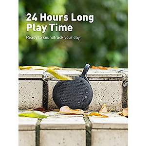 Fosi Audio B2 Bluetooth Shower Speaker, IPX7 Waterproof Bluetooth Speaker with 24H Playtime, Supports TWS Stereo Sound Mode, Portable Speakers Bluetooth Wireless for Outdoor, Hiking, Camping, Boating