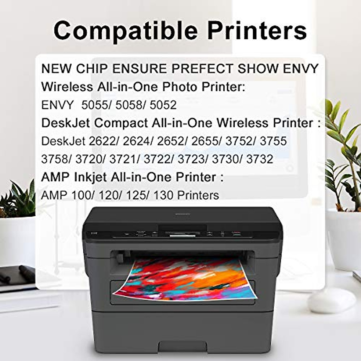 H&BO TOPMAE Remanufactured Ink Cartridge Replacement for HP 65XL 65 XL for Envy 5055 5052 5058 DeskJet 3755 3752 2652 2655 2622 3720 3722 2624 3758 AMP 100 Printer (1 Black 1 Tri-Color)