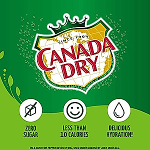 Canada Dry Powder Drink Mix – ginger flavor, Sugar Free & Delicious (Variety, 30 Sticks)