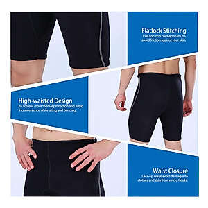 Dizokizo Men Wetsuit Short Pants 2mm Neoprene Shorts for Scuba Diving Kayaking Surfing Snorkeling Short Pants L