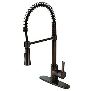 Kingston Brass LS8675CTL Continental Pre-Rinse Kitchen Faucet, Oil Rubbed Bronze