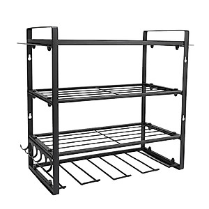 Power Tool Organizer Wall Mount, Heavy Duty Drill Holder, Drill Holder Wall Mount, Metal Cordless Drill Storage, Wall Mounted Power Tool Holder for Garage and Workbench