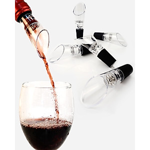 Wine Aerator, 6PCS Wine Pourer, Premium Wine Airarator, Wine Aerator Pourer Spout, Wine Aerorater and Wine Aireators Pourer for Wine Lovers