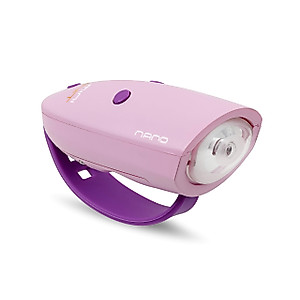 Hornit Mini Nano - Bike & Scooter Horn and Light for Children and Kids - 15 Sound Effects / 3 Light Settings (Pink/Purple)