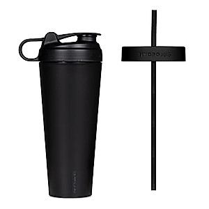 HydroJug Shaker Cup 24oz - Perfect For Protein Shakes, Pre-Workout Drinks, Iced Coffee - Easy Blending, Double Insulated, Cup Holder Compatible, BPA Free - Keeps Temp For Hours