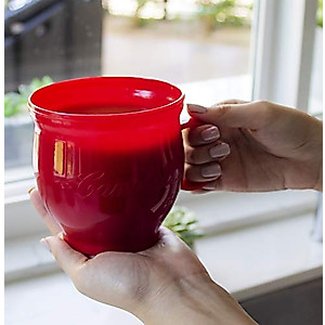 Evriholder Plastic Campbell's Micro Microwave Mug, On-The-Go Soup, Easy Lunch, 22 Ounce, Red (98430-AMZ)