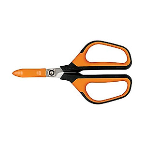 Fiskars 399230-1001 Micro-Tip Pruning Shears, Orange/Black
