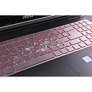 Keyboard Cover for MSI GE77HX GE77 GE76 GE75 Raider, Stealth GS76 GS75, Vector GP76 GP76HX, Leopard GP75 GL75 GL65, GF75 GE66 GT76 GS73 Series Gaming Laptop, MSI GE76 Keyboard Skin Protector - TPU