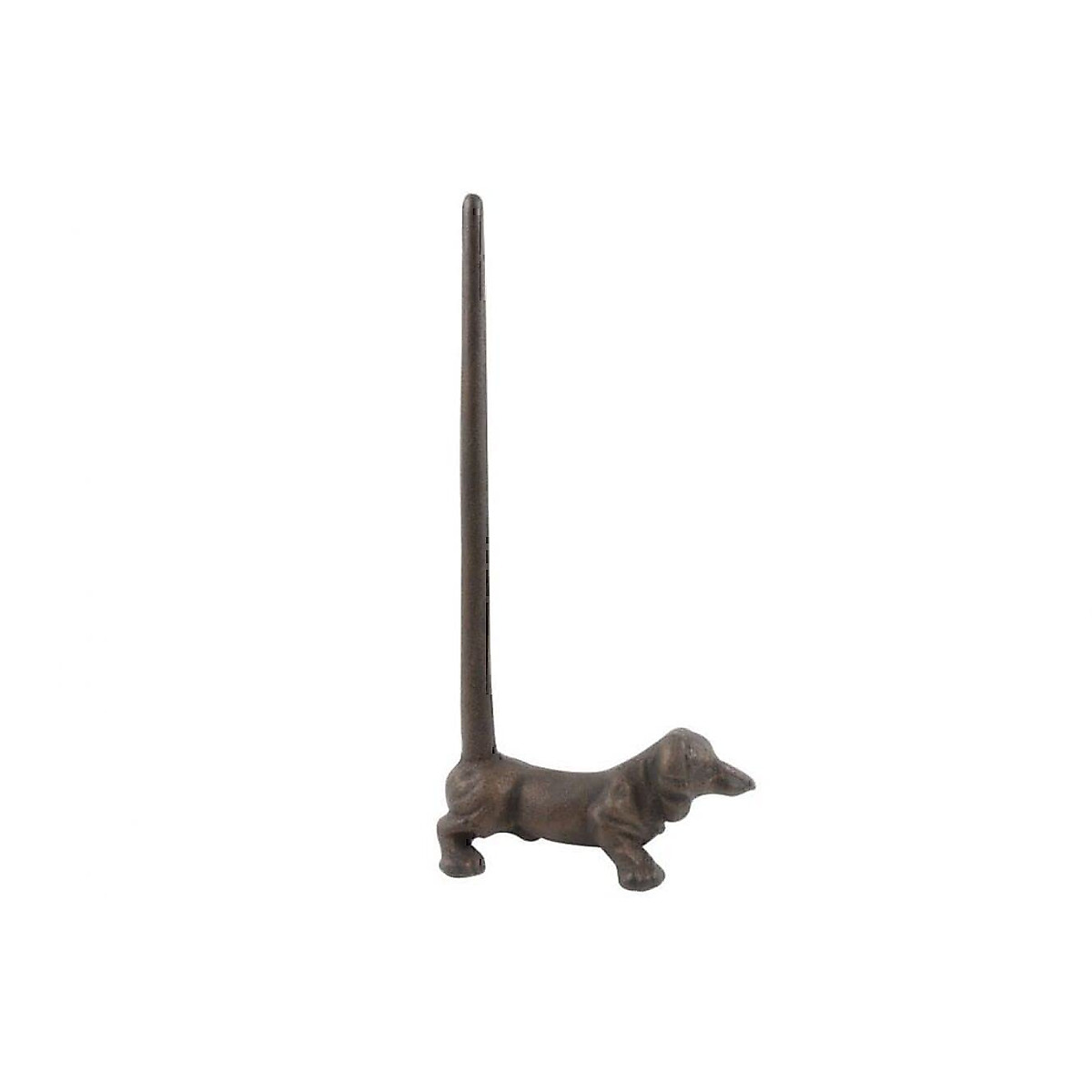 Rustic Copper Cast Iron Dog Paper Towel Holder 12"