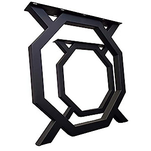 Metal Table Legs, Octagon Style - Any Size and Color