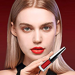 Healthcom 6 Pcs 7ML Clear Lip Gloss Tubes with Heart Brush Diamond Empty Lip Balm Container Lipstick Tube with Silver Lid DIY Refillable Bottles Makeup Sample Bottle Cosmetic Travel Gloss Containers