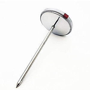 Digital Instant Read Meat Thermometer, Thermometer Cooking, Kitchen Food Thermometer with 4.6" Long Probes, 2.5” Waterproof Digital Grill Thermometer for Cooking, Beef, BBQ, Baking, Silver