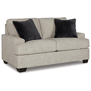 Signature Design by Ashley Vayda Contemporary Loveseat for Living Room, Beige