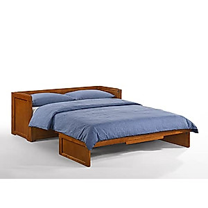 Night & Day Murphy Cube Cabinet Chest Bed (Queen, Hickory)