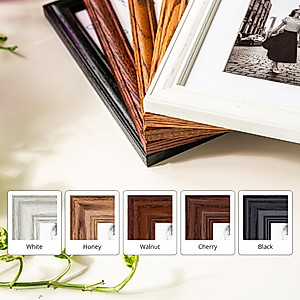 ArtToFrames 15x19 inch Black Stain on Solid Red Oak Wood Picture Frame, 2WOM0066-59504-YBLK-15x19