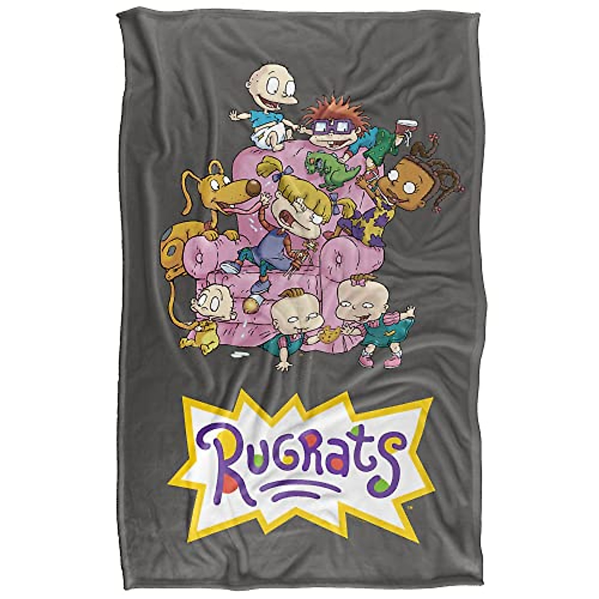 Rugrats Blanket, 36"x58" Rugrats Chair Silky Touch Super Soft Throw Blanket
