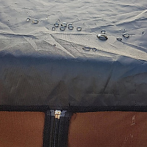 Patio Swing Mosquito Netting, Mosquito Mesh Screen, Outdoor Rectangle with Zipper Opening and roof Waterproof Tent(3 Seater 125x185x205cm)