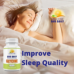 Our Daily Vites Glycine Supplement - Pure 500mg Amino Acid Supplement - 180 Capsules