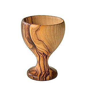 Earthwood Small Olive Wood Communion Cup, Brown