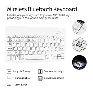 JUQITECH iPad 9th 8th 7th Generation Case with Keyboard 10.2 Inch 2021/2020/2019 - Wireless Bluetooth Magnetic Keyboard Case Soft Tablet Protective Cover for iPad 10.2" with Apple Pencil Holder