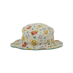 Disney Lion King Simba Infant Baby Boys Romper and Bucket Sun Hat Green 12 Months