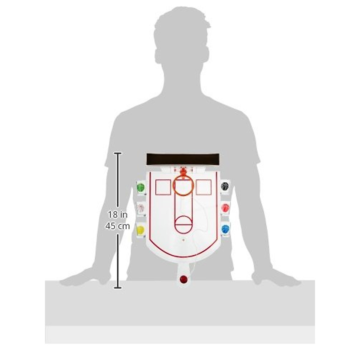 Crystal Clear Shot Glass Basketball Bar Game Set