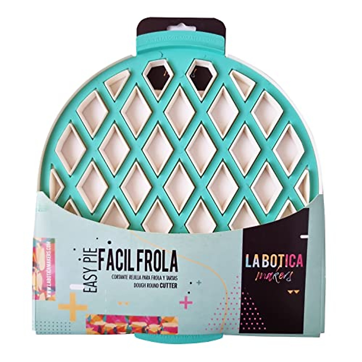 La Botica Makers, Lattice Pie Top Cutter, Decorative Diamond Shape 11.41 Inches, Easy Pies, DIY, Bakery Tools