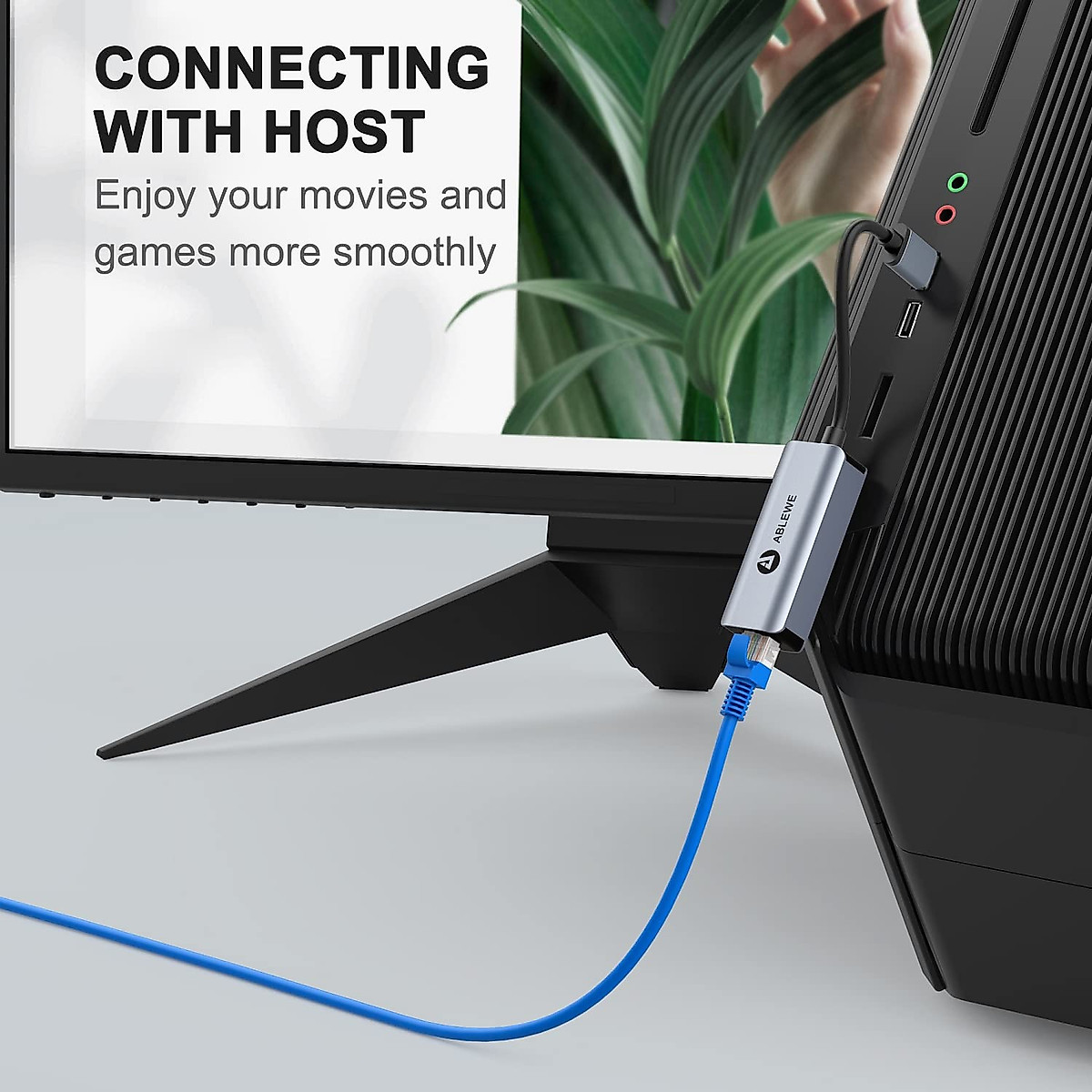 USB to Ethernet Adapter, Vilcome USB 3.0 to 100/1000 Gigabit Ethernet LAN Network Adapter, Driver Free RJ45 Internet Adapter Compatible with MacBook Surface Pro Laptop PC