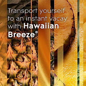 Glade PlugIns Refills Air Freshener, Scented and Essential Oils for Home and Bathroom, Hawaiian Breeze, 3.35 Fl Oz, 5 Count