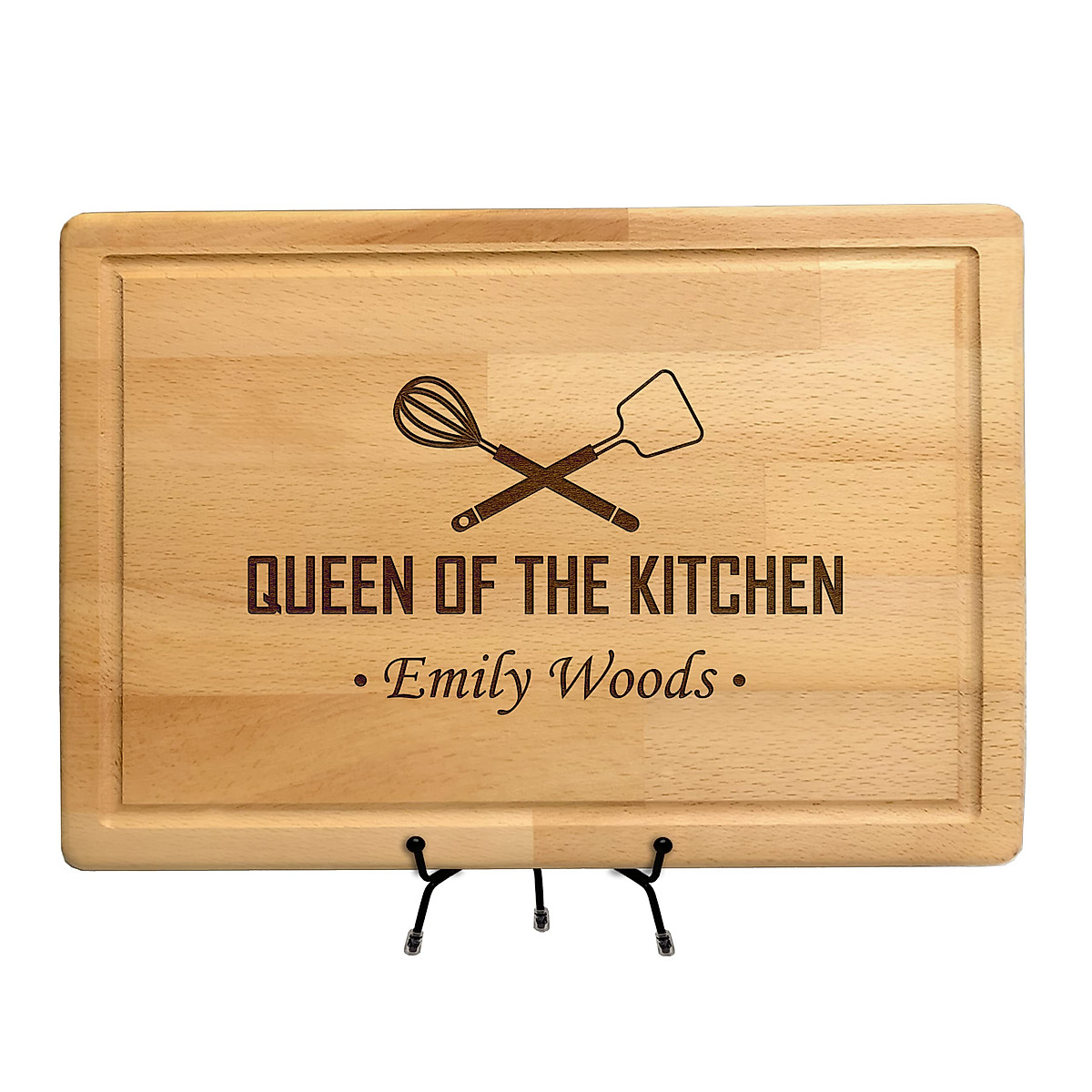 Mom Gifts for Mothers Day, Personalized Cutting Board for Kitchen, Queen of the Kitchen, Custom Women Gifts, Mother's Day Gift for Mama, Grandma, Sister, Wife, Custom Board for Birthday, Anniversary