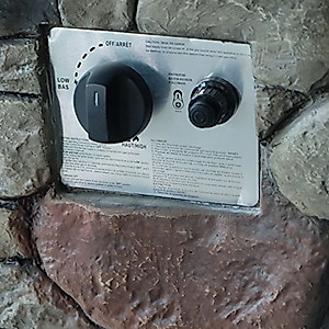 Christopher Knight Home Carson Outdoor Square Fire Pit - 40,000 BTU, Stone Finish