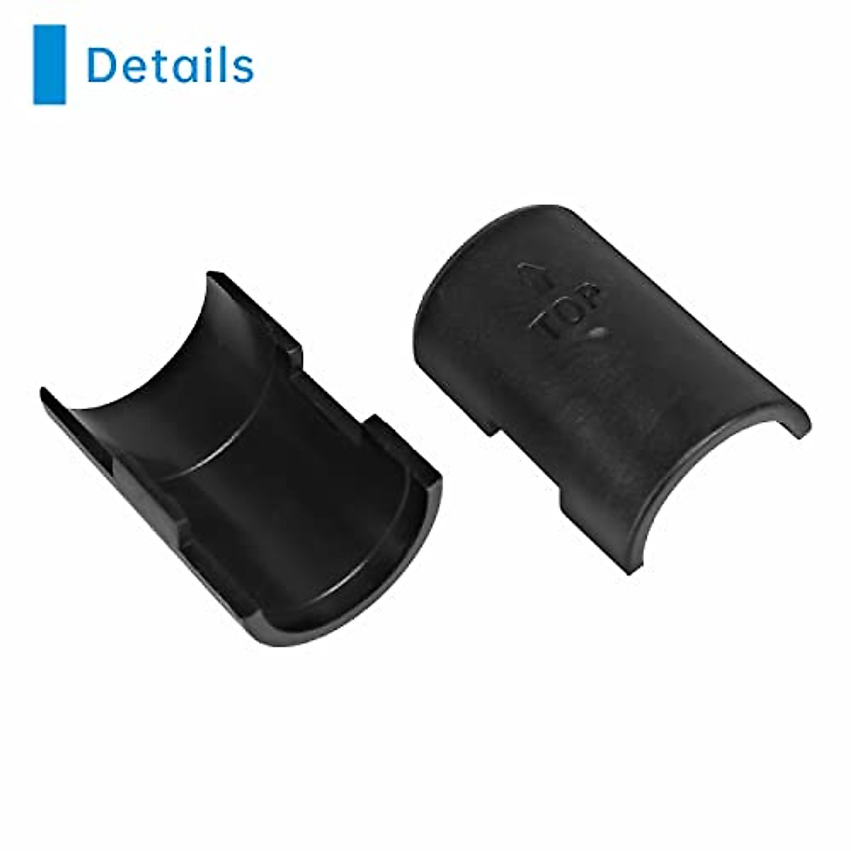 Jamiikury 24 Pack Wire Shelf Clips, Black Shelf Lock Clips for 1 Inch Post Shelving, Plastic Shelving Sleeves Replacements for Wire Shelving System (12 Pairs, Black)