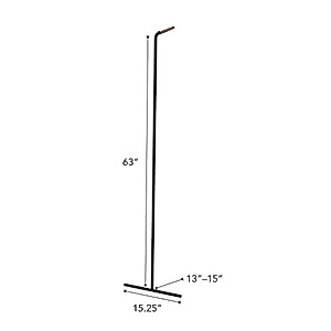 Yamazaki Home Leaning Slim Hanger, Space Saving | Steel | Coat Rack, One Size, Black