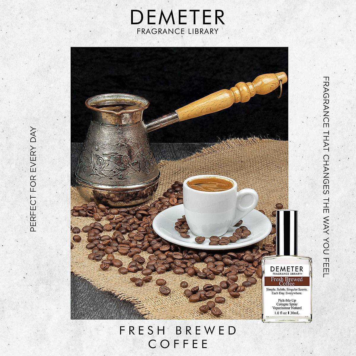 Demeter Fresh Brewed Coffee, 1 oz Cologne Spray, Perfume for Women And Men