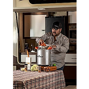 CanCooker Original Kit | Includes: Convection 4 Gallon Steam Cooker, Rack, Butter Garlic Salt Seasoing, & Volume 1 Cookbook