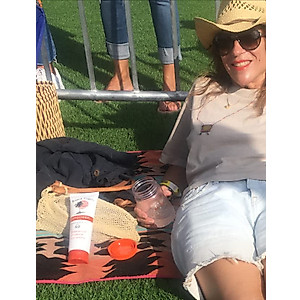 Sunscreen Flask - 10oz Hidden Alcohol Flask Lets You Take Booze Anywhere Includes FREE Funnel and Extra Leak-Proof Safety Seals For Secret Flasks by Classy Wino Always Drink Responsibly - Set of 2