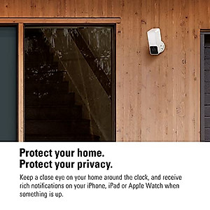 Eve Outdoor Cam (White Edition) – Secure floodlight Camera, (HomeKit Secure Video), 1080p, Night Vision, Wi-Fi (2.4 GHz), Motion Sensor, Two-Way Communication, Flexible & Easy Installation