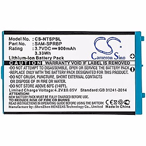 Cameron Sino Battery for Nintendo Advance SP, AGS-001, GBA SP PN:Nintendo AGS-003, SAM-SPRBP 900mAh / 3.33Wh