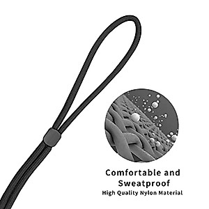 MYJK Improved Replacement Wrist Straps for Oculus Quest 2 Gen Controller -Marked L & R - Black Round (for Oculus Quest 2, NOT for Quest 1 GEN)