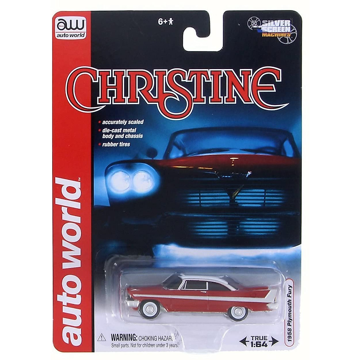 Auto World 1:64 1958 Plymouth Fury - Christine AWSS6401