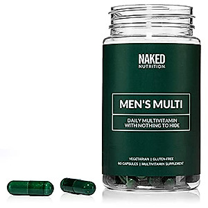 Men’s Multi – Daily Multivitamin for Men – A, C, E, Selenium, Zinc, Fruit and Super Green Extracts and More to Boost Immune Support – Gluten-Free and Vegetarian Daily Vitamins – 60 Capsules