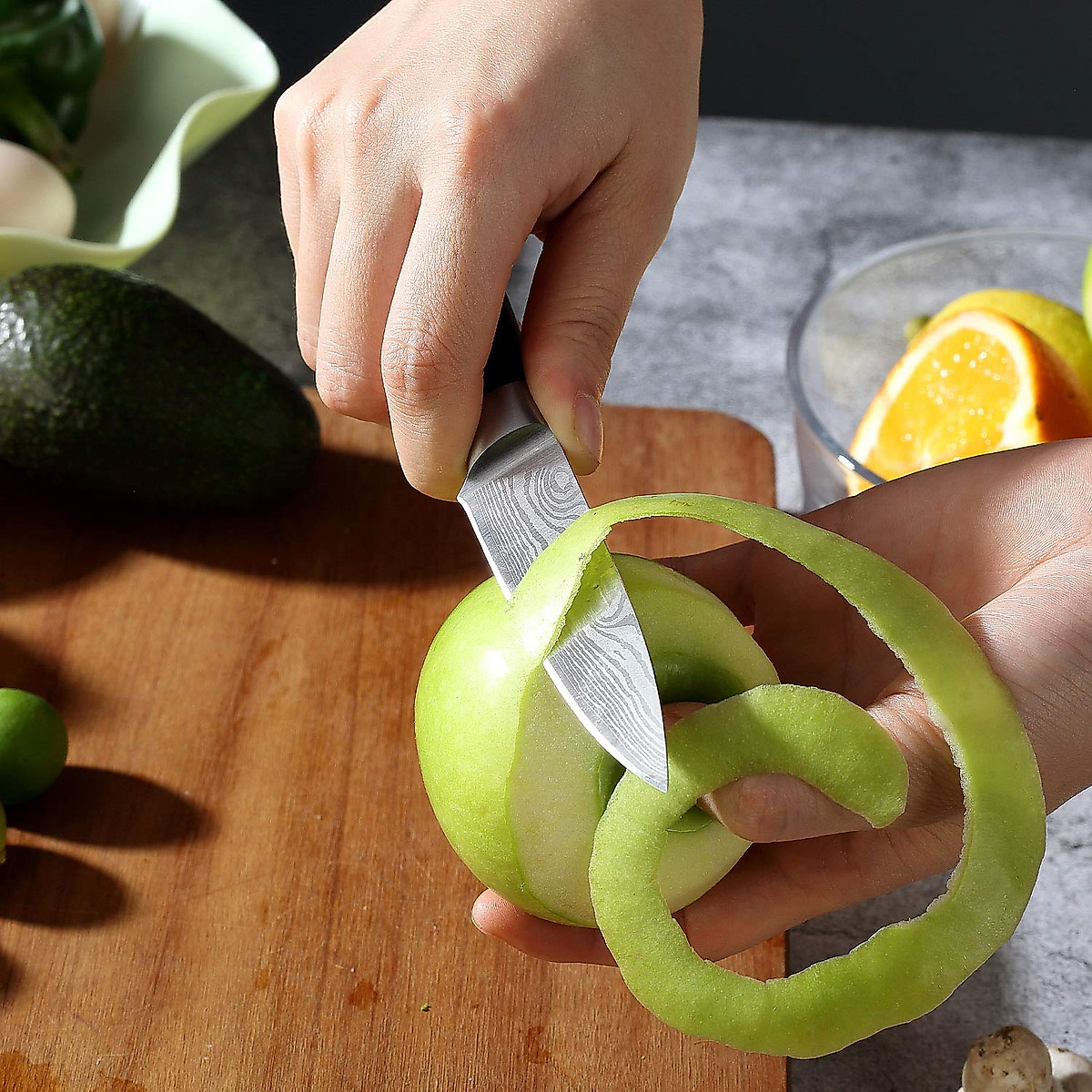 PAUDIN Nakiri Knife and Paring Knife