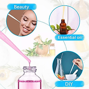 100 Pieces 2ML Plastic Transfer Pipettes, Disposable Graduated Transfer Pipettes Dropper, Calibrated Graduated Eye Dropper Suitable for Lip Gloss Transfer Essential Oils Science Laboratory Experiment