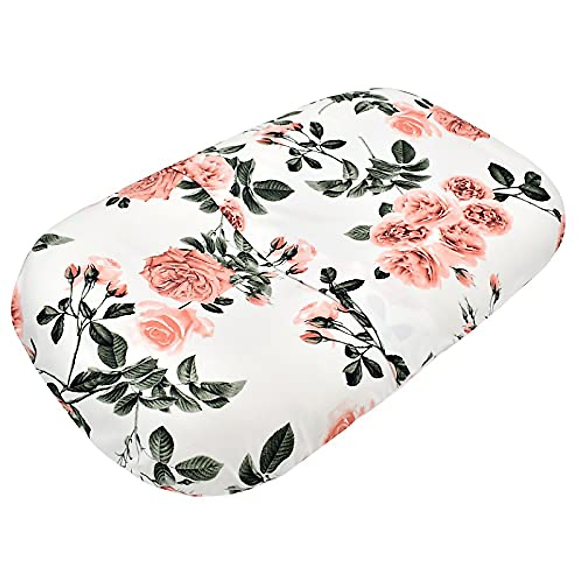 Eurobuy Baby Loungers Cover Floral Newborn Lounger Cover Removable Slipcover Washable Soft Lounger Cover Nest Cover for Baby Boys Girls(Lounger not Included)