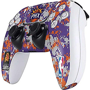 Skinit Decal Gaming Skin Compatible with PS5 Controller - Officially Licensed NBA Phoenix Suns Digi Camo Design